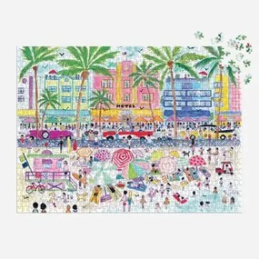 GALISON Puzzle South Beach Miami / 1000 dílků / 68,6 × 50,8 cm