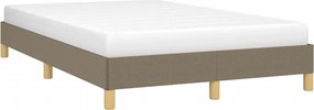Rám postele bez matrací taupe 120x190 cm textil 3269616