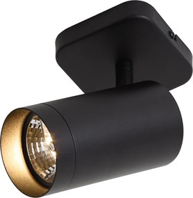 Moderní stropní svítidlo černé GU10 70mm - Jeana Luxe