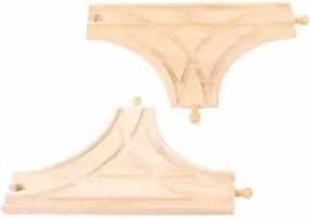 Bigjigs Rail T výhybka 2ks / od 3 let