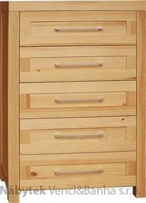 moderní dřevěná komoda, prádelník z masivního dřeva borovice DEL SOL drewfilip 17