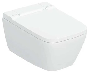 Geberit AquaClean - Elektronický bidet AquaClean Sela Square s keramikou, Rimfree, SoftClose, KeraTect, bílá 146.250.01.1