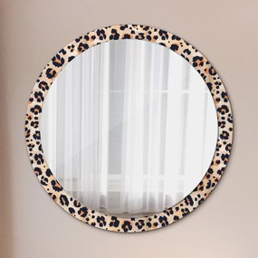 Kulaté dekorativní zrcadlo Divoký vzorec fi 100 cm