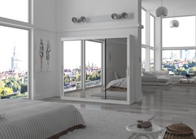 ADRK Furniture Skříň s posuvnými dveřmi a zrcadlem CHESTER 250 ADRK-SW-CHE-W-250
