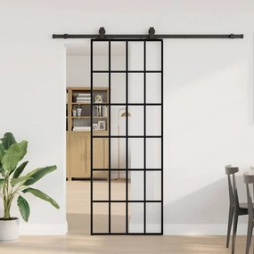 Posuvné dveře se sadou kování černé 76x205 cm ESG Glass 3375853