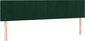 Box spring postel s matrací tmavě zelená 180x200 cm samet 3127508