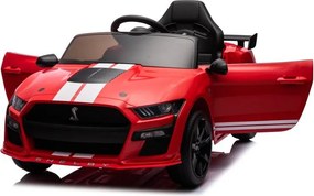LEAN CARS Elektrické autíčko Ford Mustang GT500 Shelby červené