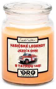 Svíčka Hasičské legendy – Tatra 148 (Vůně svíčky: Tropické ovoce)