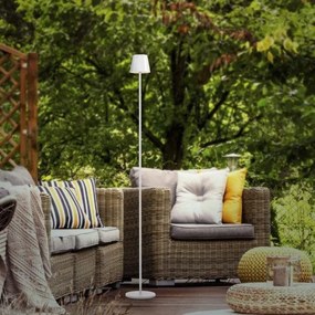 LD 19252-16 LED bateriové svítidlo bílé, stojací a stolní lampa, dotykový stmívač, IP54 pro venkovní použití 3000K - JUST LIGHT