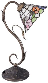 Stolní Tiffany lampa Blooming – 32x20x48 cm
