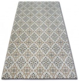 koberec ARGENT W4949 květiny krémový velikost 160x220 cm | krásné koberce cz