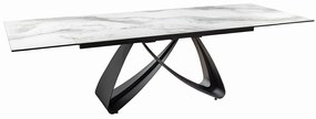 Roztahovací keramický stůl Bayarmaa 180-220-260 cm bílý