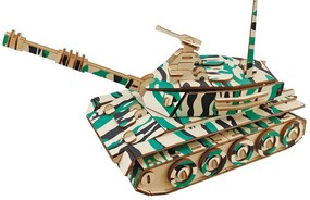 Woodcraft Dřevěné 3D puzzle Velký tank