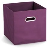 Úložný box, flísový, fialový, 28 x 28 x 28 cm