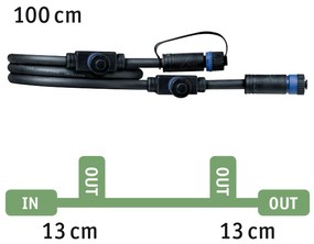 Paulmann 93934 Plug&Shine Sting, zahradní reflektor 6W LED 3000K, antracit, IP67