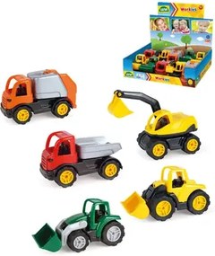 LENA Workies Auto na volný chod / Plast / Mix druhů / 12-14 cm / 18m+