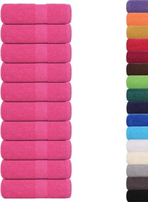 Ručníky pro hosty FROGN 10 ks růžové 30x50 cm 360 g/m² 137045