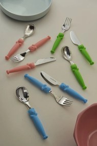 Eme Cutlery Ltd. Dětský příbor PAPPALLEGRA ZELENÝ 3-dílná sada