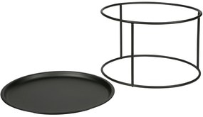 Hoorns Černý kovový konferenční stolek Select 56 cm