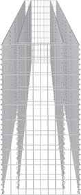 Gabionový vyvýšený záhon pozinkovaná ocel 540 x 50 x 100 cm 143566