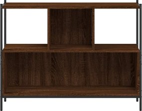 vidaXL Knihovna 102 x 28 x 77,5 cm kompozitní dřevo [838902] Barva: hnědý dub