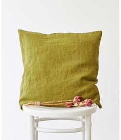 Lněný povlak na polštář 50x50 cm Moss Green – Linen Tales