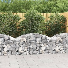 Klenutý gabionový koš 150 x 50 x 60/80 cm pozinkované železo 153453