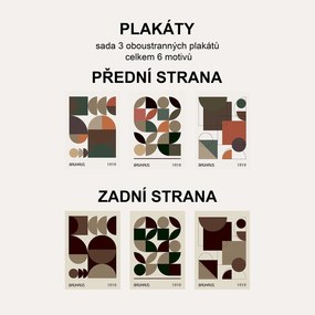 Sada oboustranných plakátů Abstrakt | 3 x A3 | DP3351443