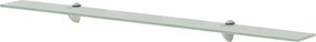 Plovoucí police 2 ks sklo 100 x 10 cm 8 mm 3051517