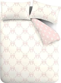 Růžové povlečení na jednolůžko 135x200 cm Pretty Bows – Catherine Lansfield