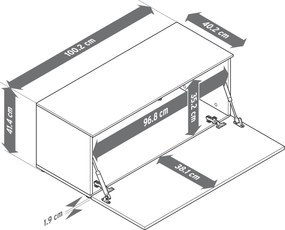 Tchibo - Lavice - barva: bílá