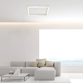 Paul Neuhaus Pure-Lines LED stropní čtverec hliník