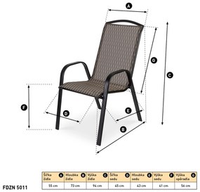 Fieldmann FDZN 5111 Zahradní křeslo  Výplň z odolné umělé textílie  Vhodné pro venkovní i vnitřní použití, Bezúdržbová, Nosnost do 120 kg, .