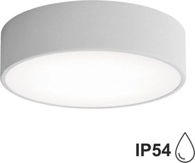 Koupelnové stropní svítidlo se senzorem CLEO 2xE27/24W/230V pr. 30 cm šedá IP54