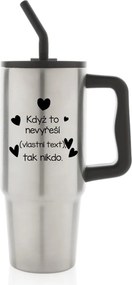 Personalizovaná nerezová termoska s barevným víčkem - když to nezvládne … tak nikdo