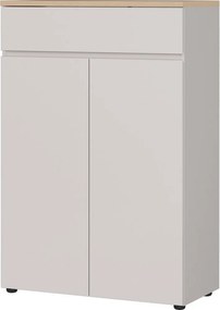 Krémová matná komoda 80x120x40 cm Lissabon – Germania