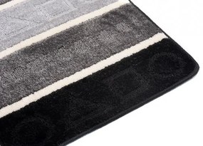 Koupelnový kobereček MULTI A5015 černý, šedý FIGURY