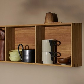 FERM LIVING Dřevěná police Bon Shelf, Oak