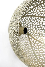 Zlatá děrovaná kovová nástěnná lampa Sinula - Ø 45*22cm / E27