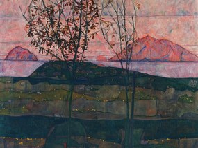 Obrazová reprodukce Setting Sun (Distressed Sunset) - Egon Schiele, (40 x 30 cm)