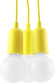 Sollux Lighting Závěsné svítidlo DIEGO 3 žluté