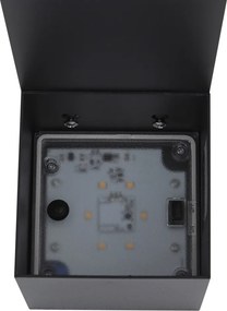 Venkovní lampa černá 65 cm vč. LED IP64 s tlumeným světlem a solárním napájením - Charlene