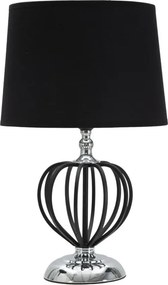 Stolní lampa Darky Silver 44,5 cm černo-stříbrná