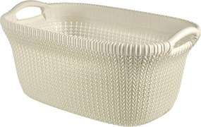 Curver Koš na prádlo Knit 40 l metalický [443841] Barva: Bílá