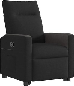 Zvedací polohovací křeslo černé textil 3324054