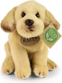 RAPPA Plyšový pes Labrador sedící 20 cm / ECO-FRIENDLY