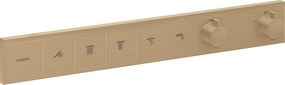 Hansgrohe RainSelect, podomítkový termostatický modul pro 5 spotřebičů, kartáčovaný bronz, HAN-15384140