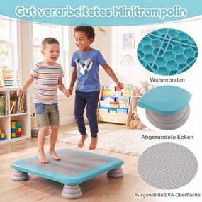 Costway Mini trampolína pro děti 65 cm velký trampolína odrazový můstek