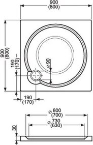 ROLTECHNIK Sprchová vanička MACAO-M