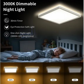 Brilagi - LED Stmívatelné svítidlo ULTRA SLIM LED/18W/230V 30x30 cm bílá + DO
